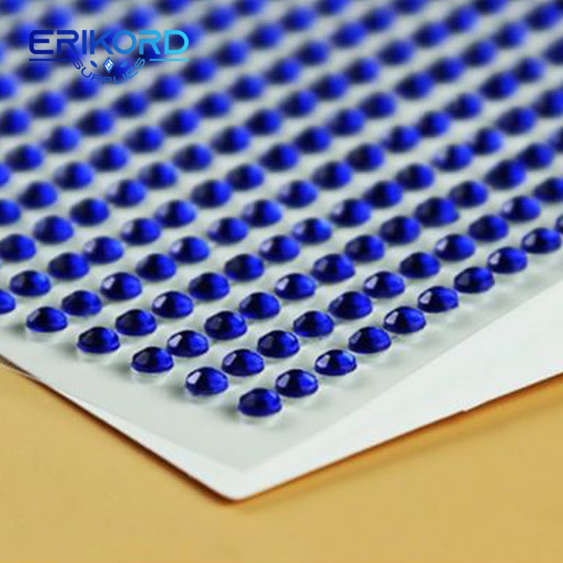 1200pcs Set 3mm Self Adhesive Acrylic Rhinestone for Phone PC Car ...