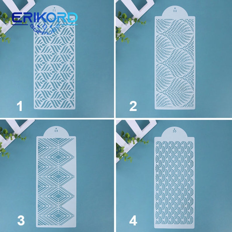 3D Fondant Cake Mesh Stamps Stencils Embossing for Decorating - Etsy