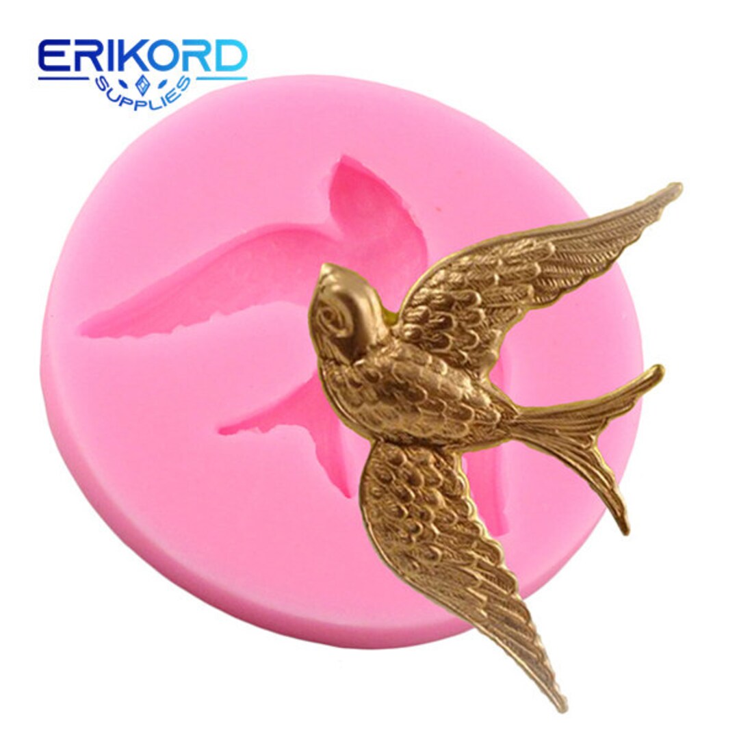 3D Sugarcraft Birds Silicone Mold Cake Fondant Molds Cake Decorating ...