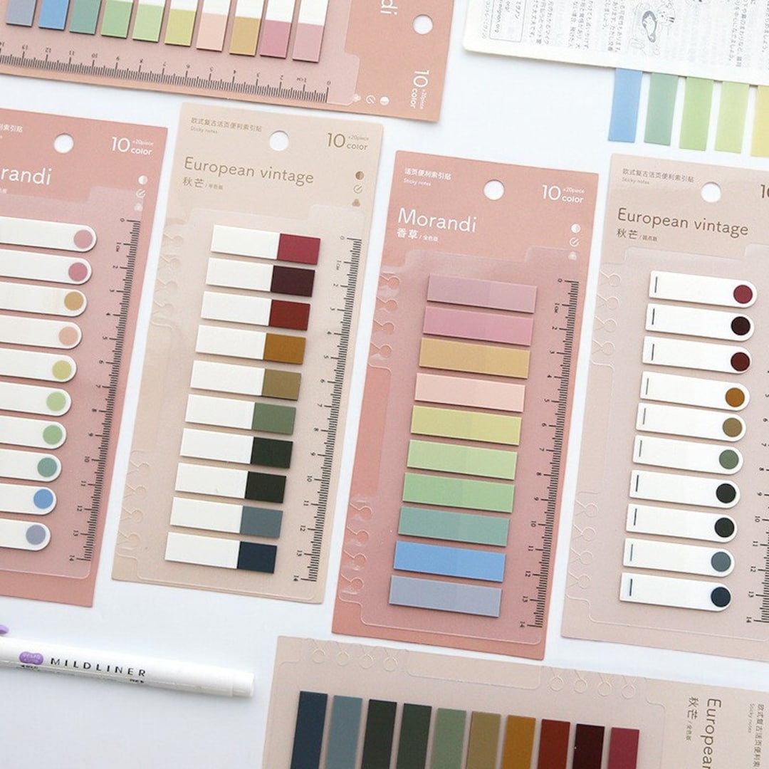 200 Sheets Flags Tabs Neon Page Markers Paper Index Bookmark Sticky ...