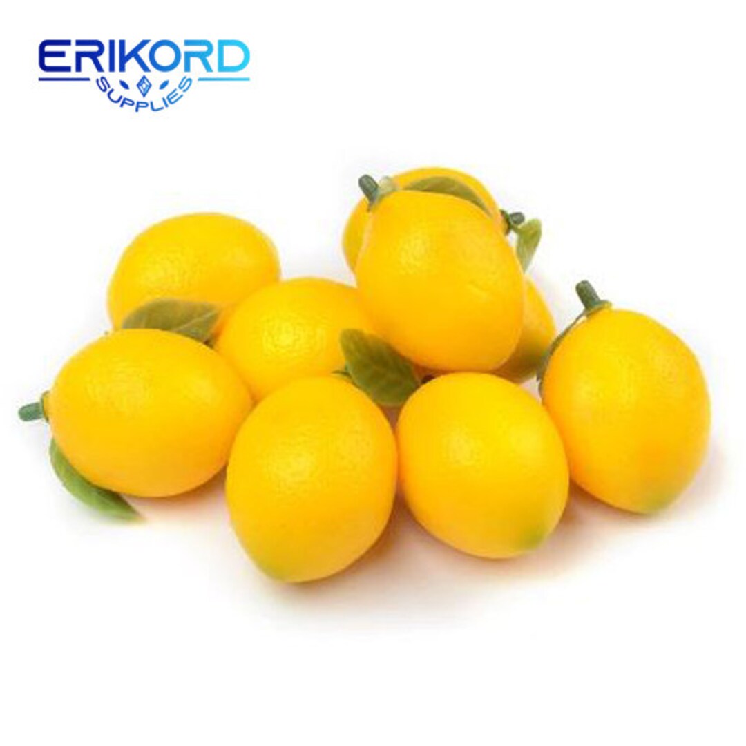 5/20/50pcs Mini Artificial Lemon Fake Foam Fruits and Vegetables ...