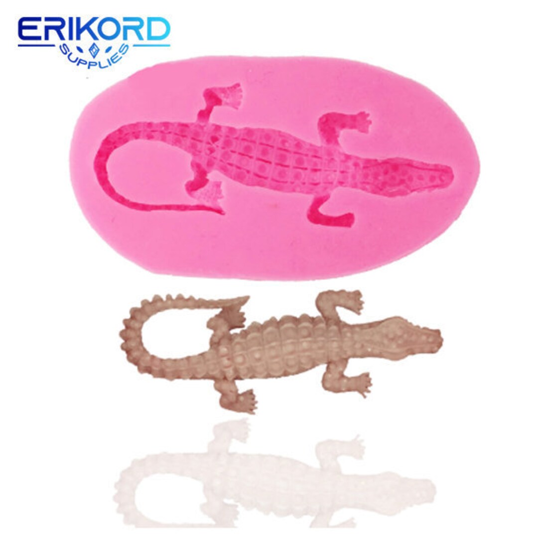 Alligator/crocodile DIY Silicone Mold Sugarcraft Dessert Candy ...