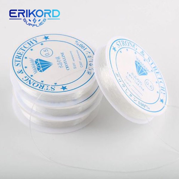 6 Size Transparent Strong Crystal Elastic Beading Line Cord Thread ...