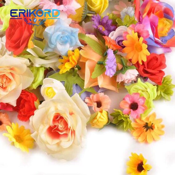 Random Mix Artificial Flowers for Wedding Party Home Wall Decoration Silk Foam Flowers Gift DIY Marriage Shoes Hats Accessories Etsy Ireland