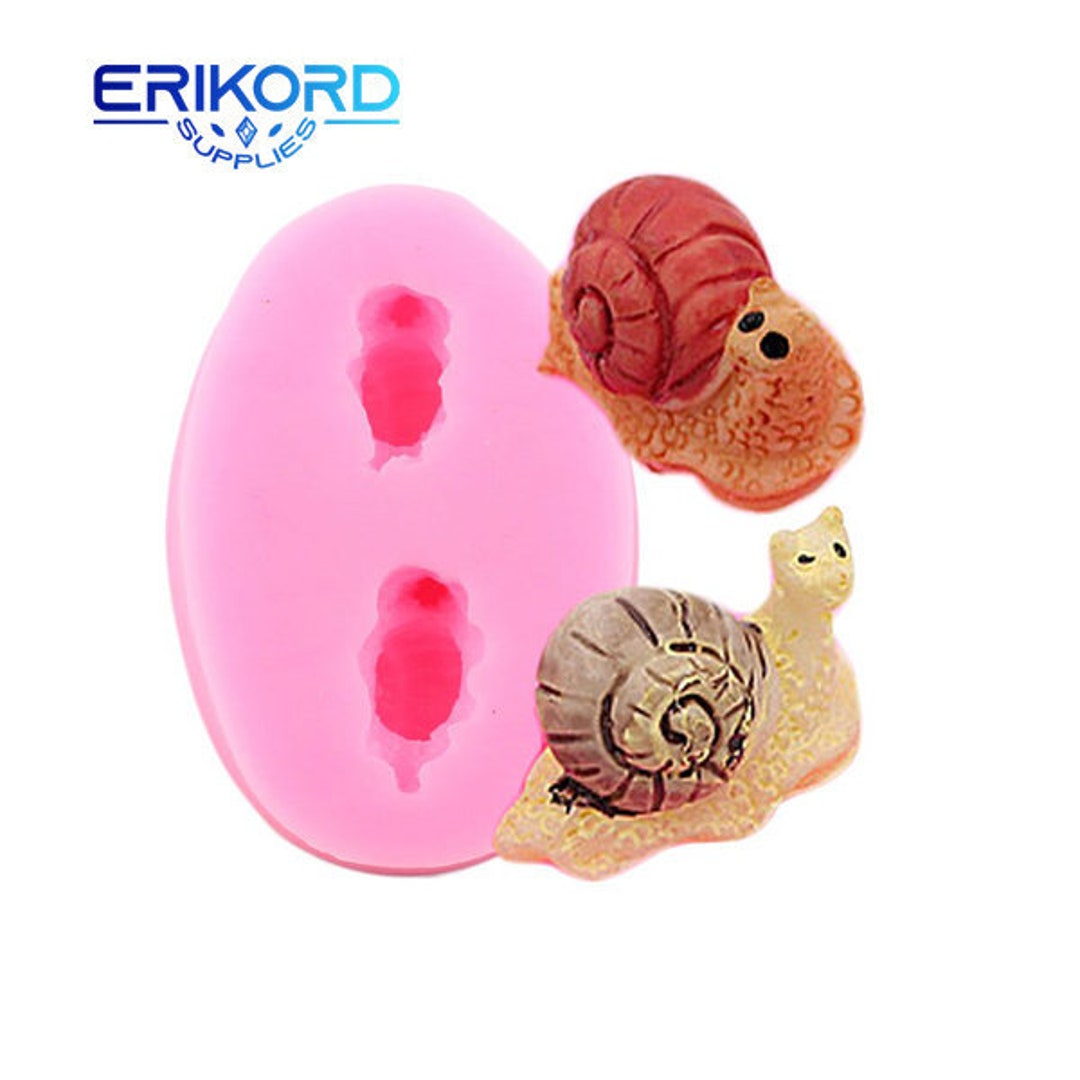 3D Snails Silicone Mold Cupcake Topper Fondant Molds Cake Decorating ...