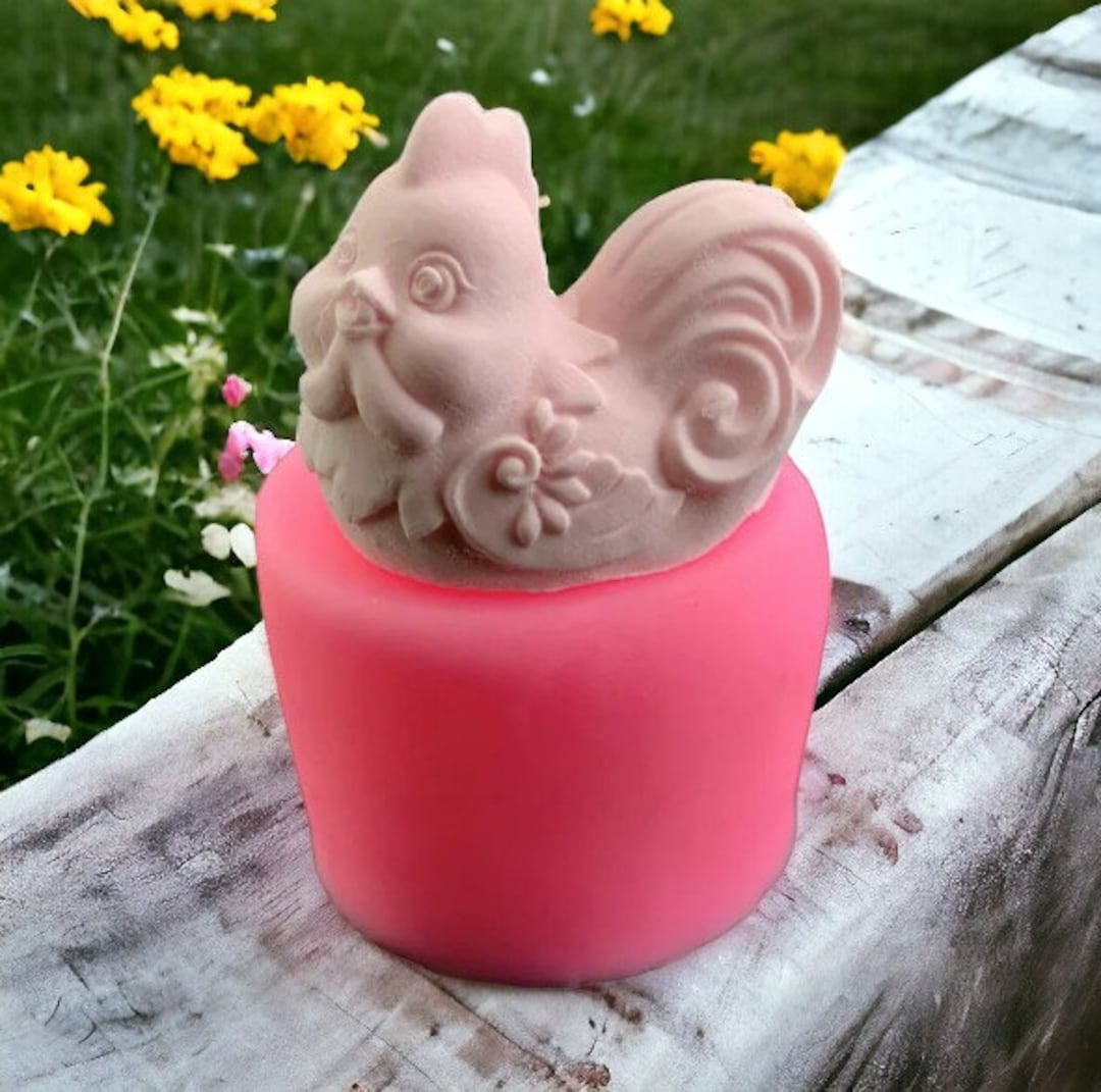 3D Golden Chicken Silicone Mold for Baking Hen Shaped Chocolate Sugar ...