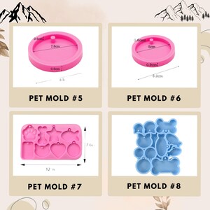 Dog Name Tag Clear Silicone Mold | Cat Collar Tag Resin Mould | Pet Tag ...