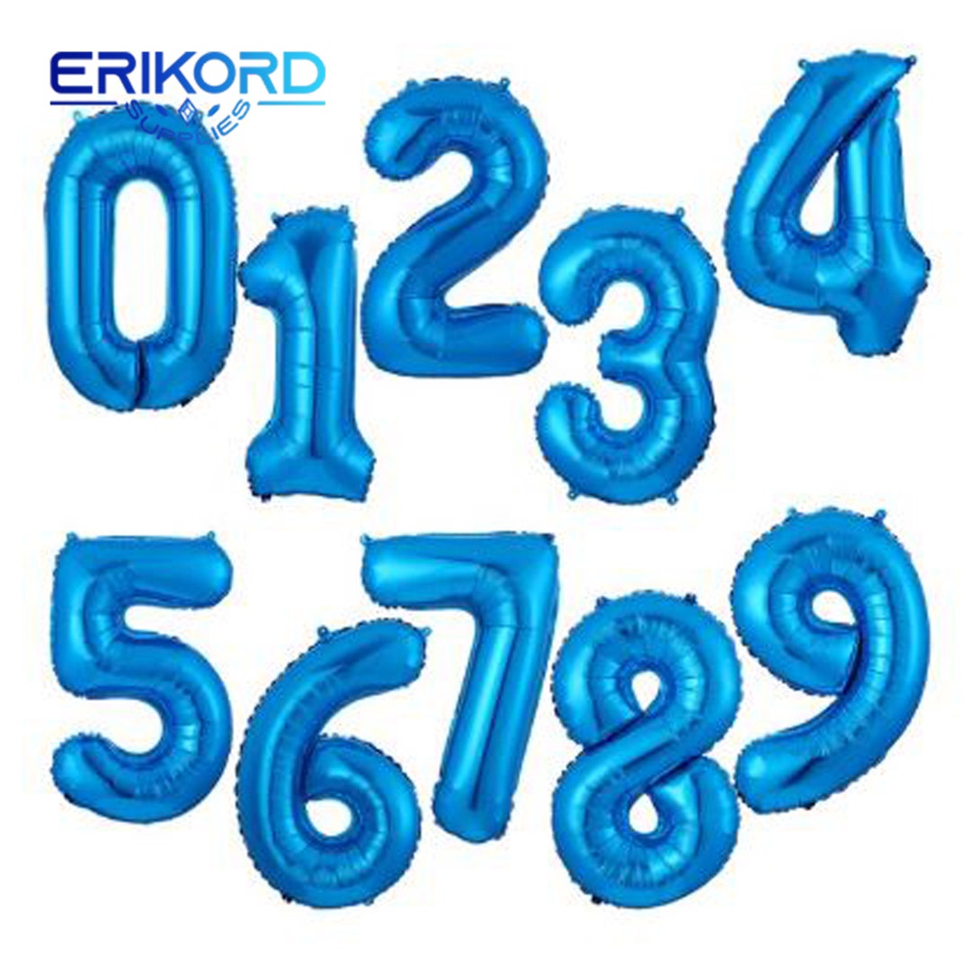 40 Inch Big Foil Birthday Balloons Helium Number Balloon 0-9 Happy ...