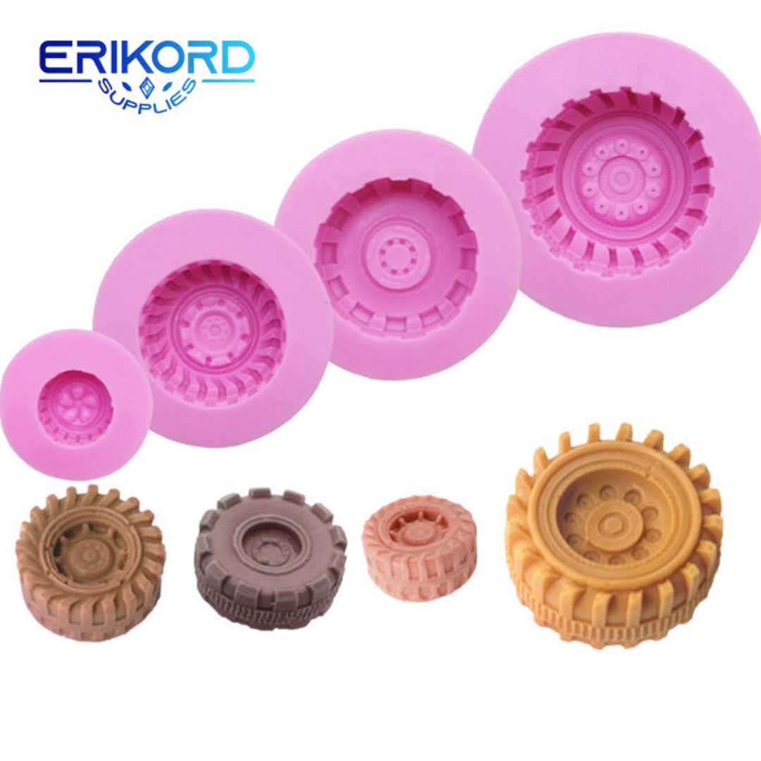 1pcs Silicone Mold Tires Wheel Chocolate Cake Molds Car Tyre Shape ...