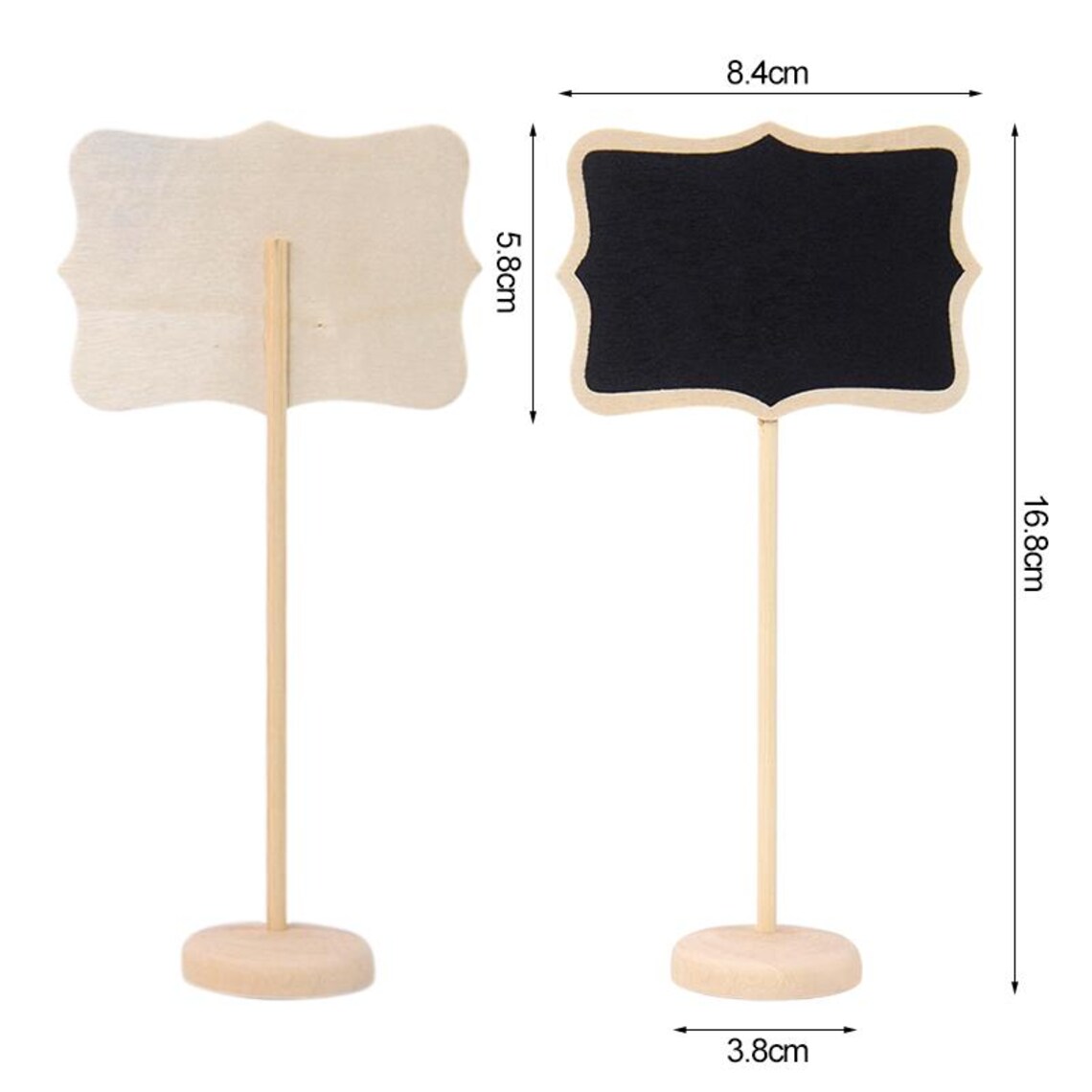 5/10pcs Wedding Blackboard Mini Wooden Chalkboard Message Sign Food ...