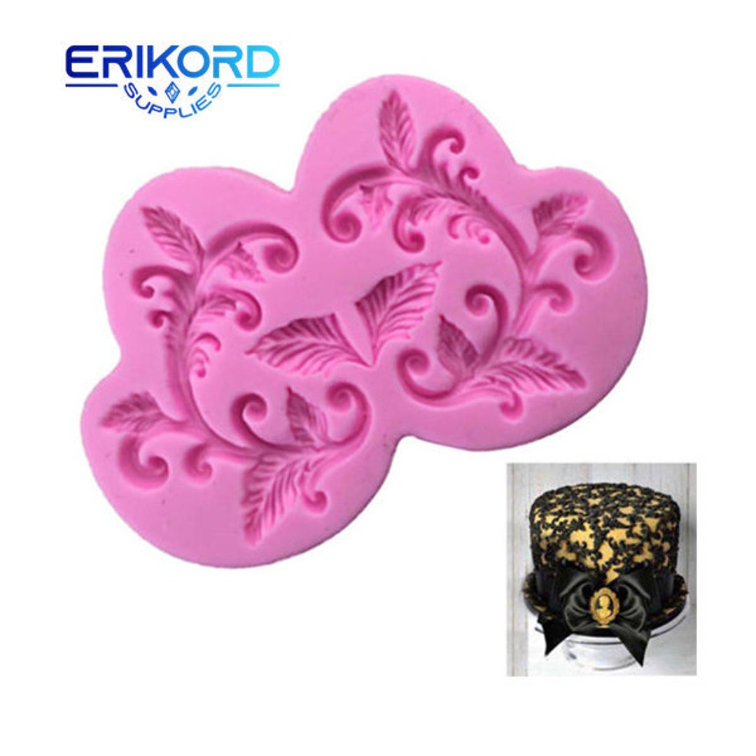 DIY Cake Border Silicone Mold Flower Vine Fondant Cake Decorating Tools ...