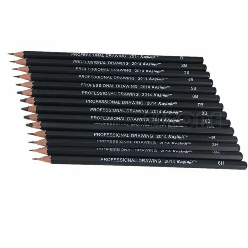 Sketch Pencils Art Pencil Set Of 14 12B 10B 8B 7B 6B 5B 4B 3B 2B 1B HB ...