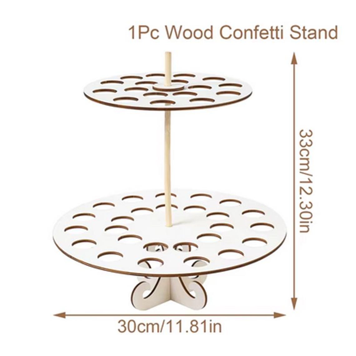 Wood Paper Wedding Confetti Cone Tray Wedding Confetti Cone Holder ...