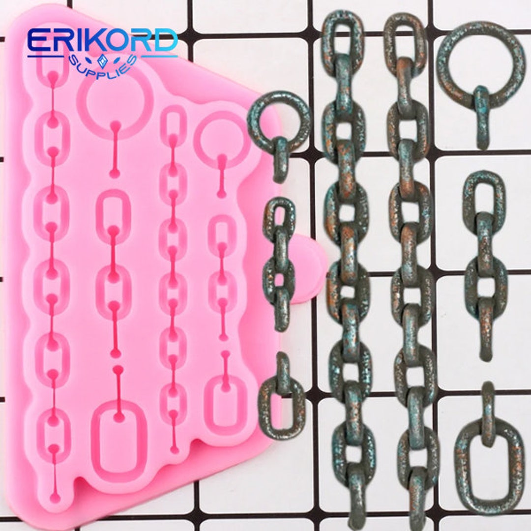 3D Chains Cake Border Silicone Mold DIY Cupcake Topper Fondant Cake ...