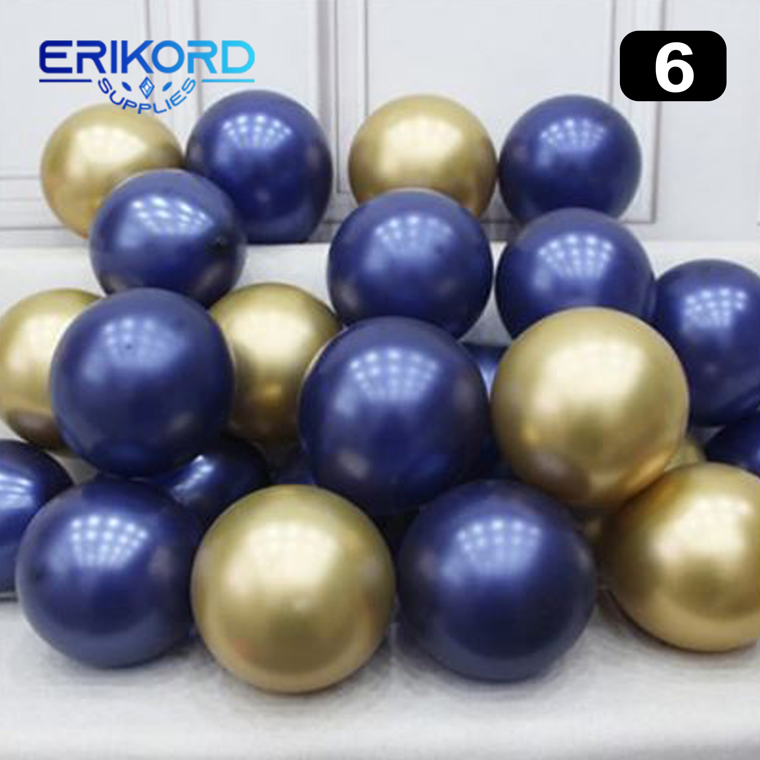 10pcs 10inch Metallic Luminous Blue Balloons Navy Blue Latex Balloon ...