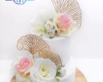 Acrylic Gingko Leaf Cake Topper - Etsy