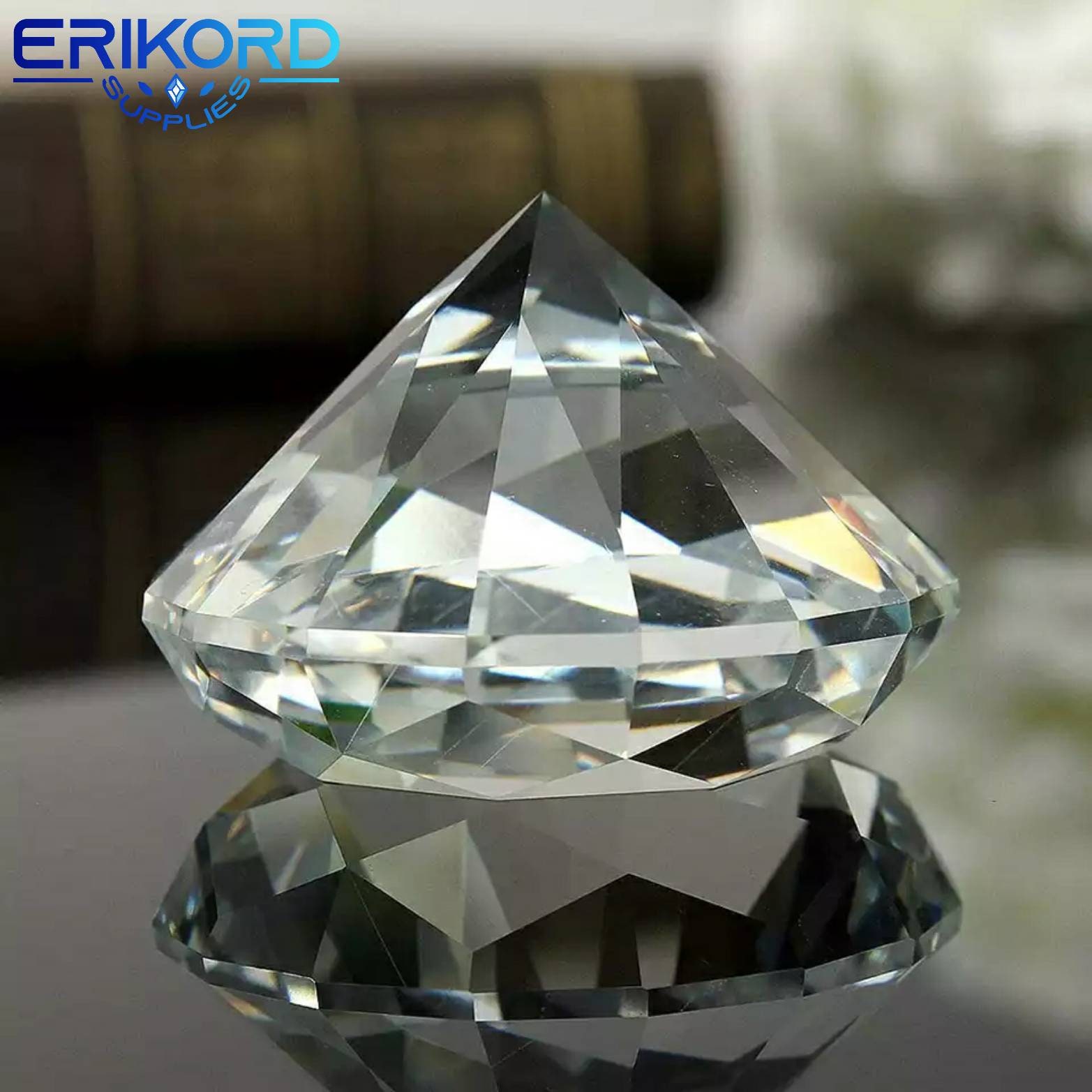 Free Shipping 40mm Clear Polished Artificial Crystal - Etsy