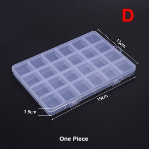 Adjustable Craft Organizer Plastic Jewelry Boxes for Beads Bracelets ...