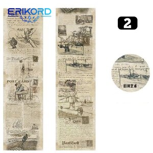 Retro Chronicle Masking Washi Tape Vintage Poster Letter Decorative ...