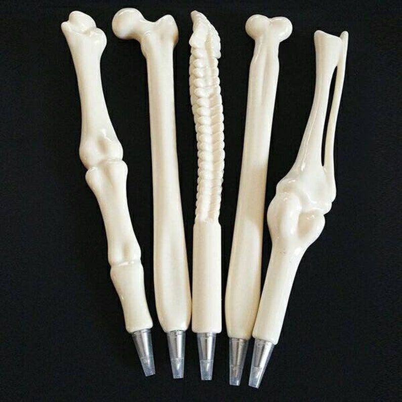 Free Shipping! 5pcs/set Bones Luxury Pen School Supplies Cute ...