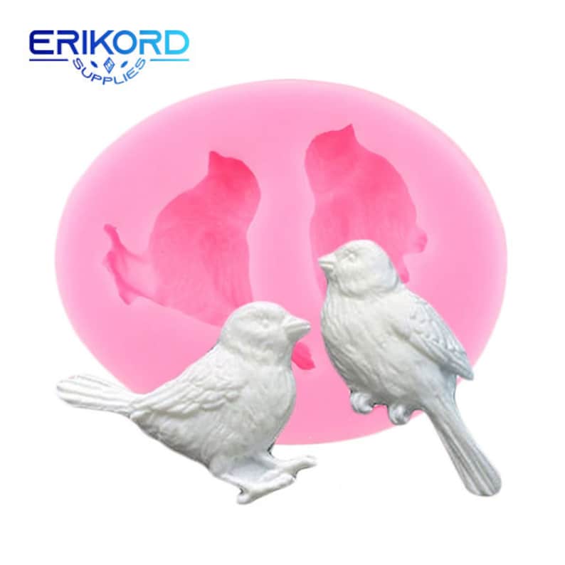 3D Birds Silicone Mold DIY Cupcake Topper Fondant Cake - Etsy