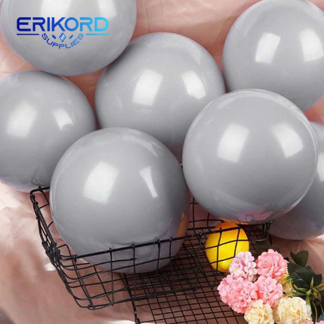 2/5/15/20pcs 5/10/18/24inch Large Big Grey Balloons Round Latex Ballons ...