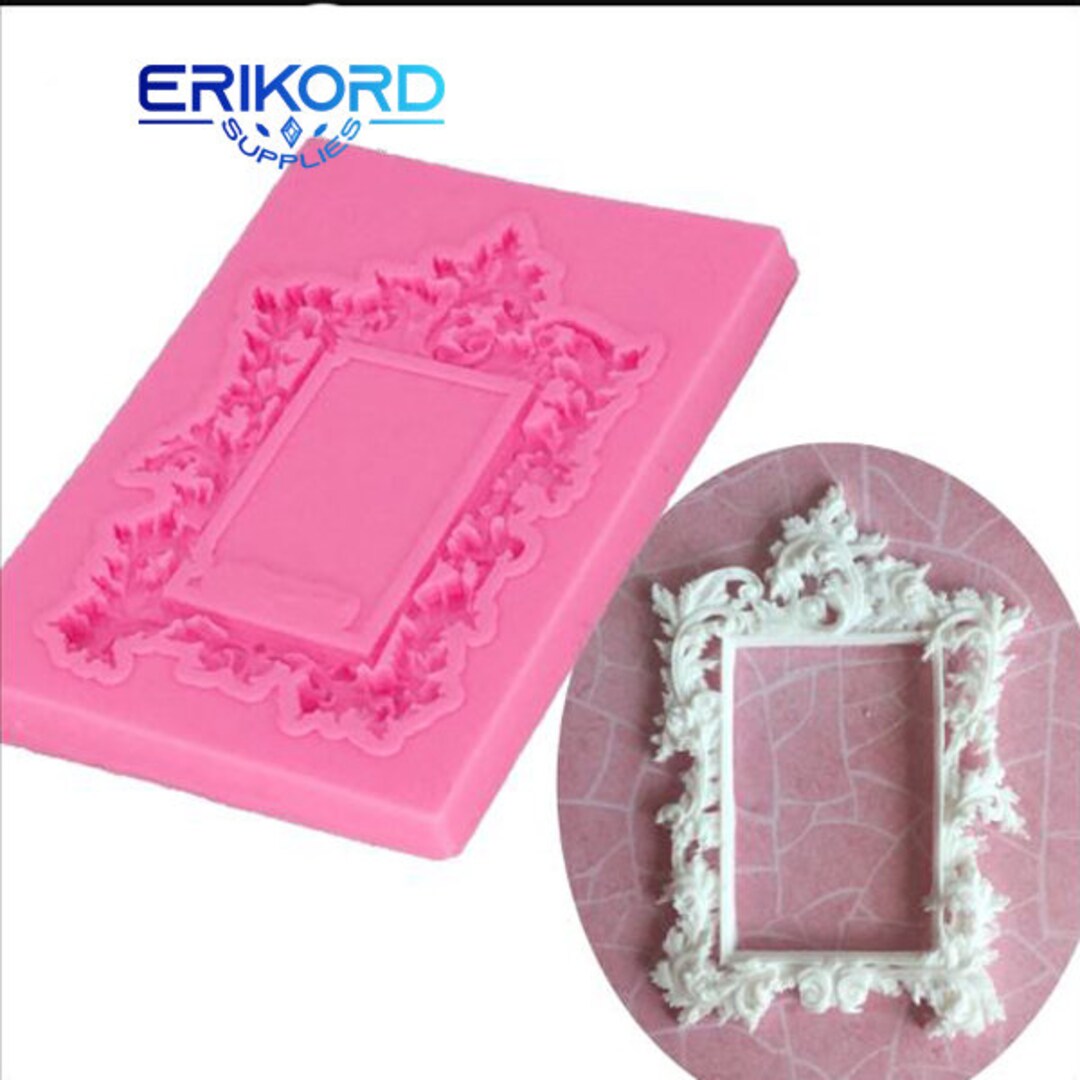1pcs DIY Vine Shape Frame 3D Silicone Mold Craft Mold Fondant Cake ...