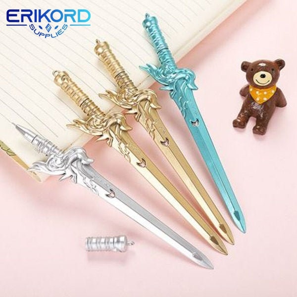 1pc Sword Pen 0.5mm Creative Stationery Sword Gel Pens Black - Etsy