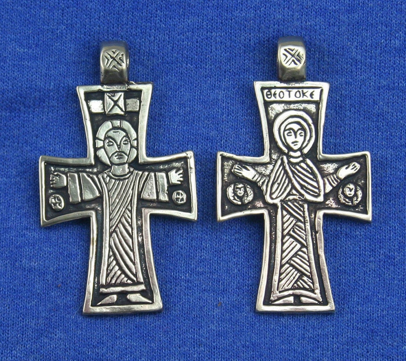 Byzantine Celtic Two Sided Pilgrim's Crosses Bronze & - Etsy