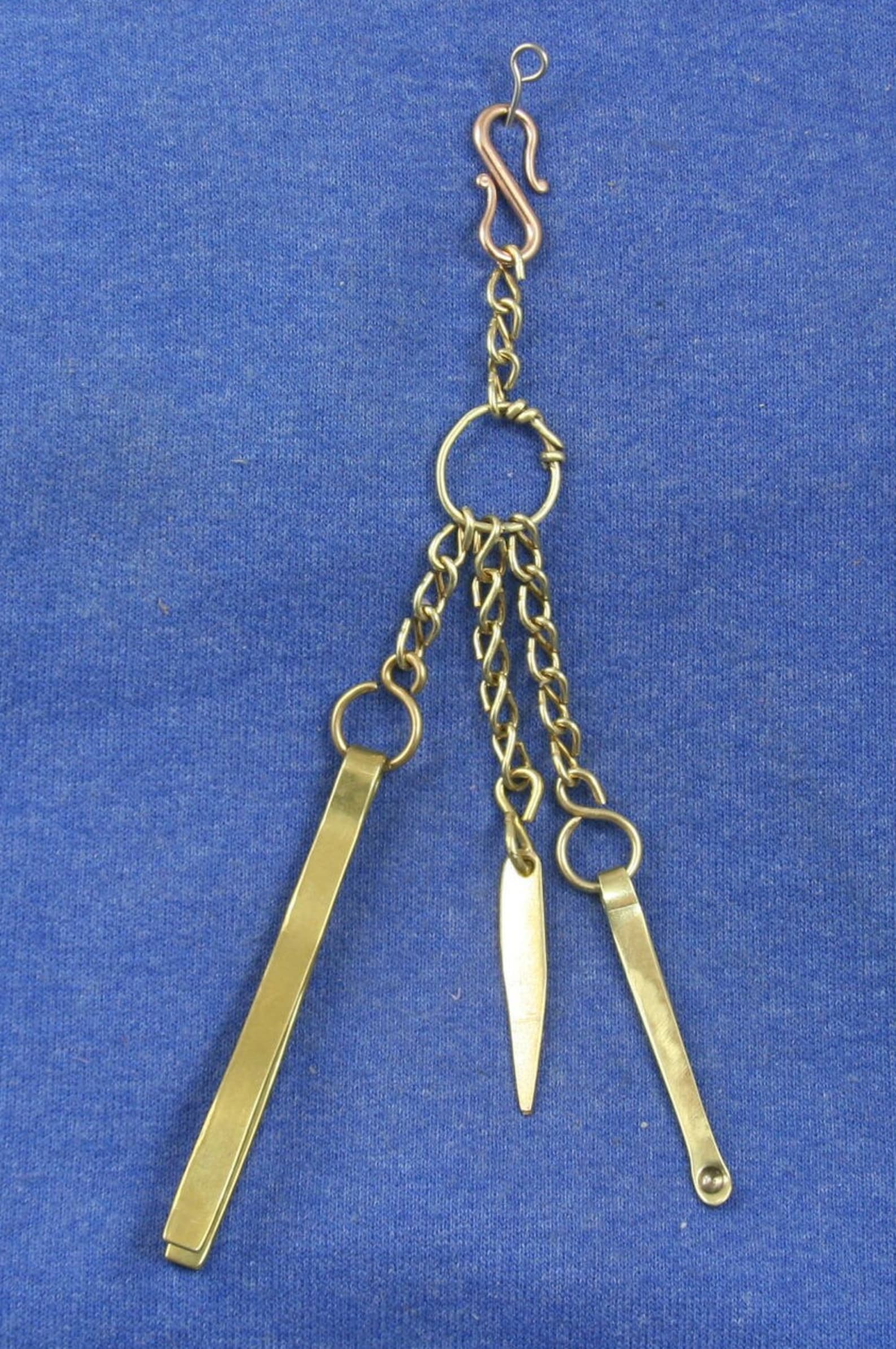 Viking Grooming Tools Twisted Bronze Loop or Double Horse - Etsy