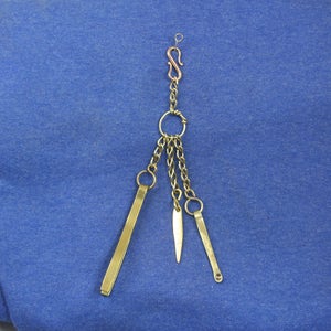 Viking Grooming Tools Twisted Bronze Loop or Double Horse | Etsy