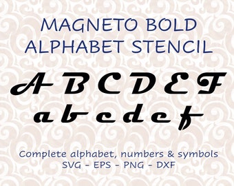 Magneto Font Svg - Etsy UK