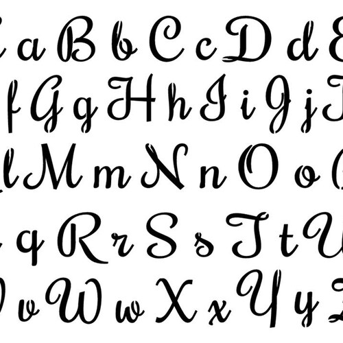 Alphabet Letter Stencil 138 A Z & Numbers Various Sizes | Etsy