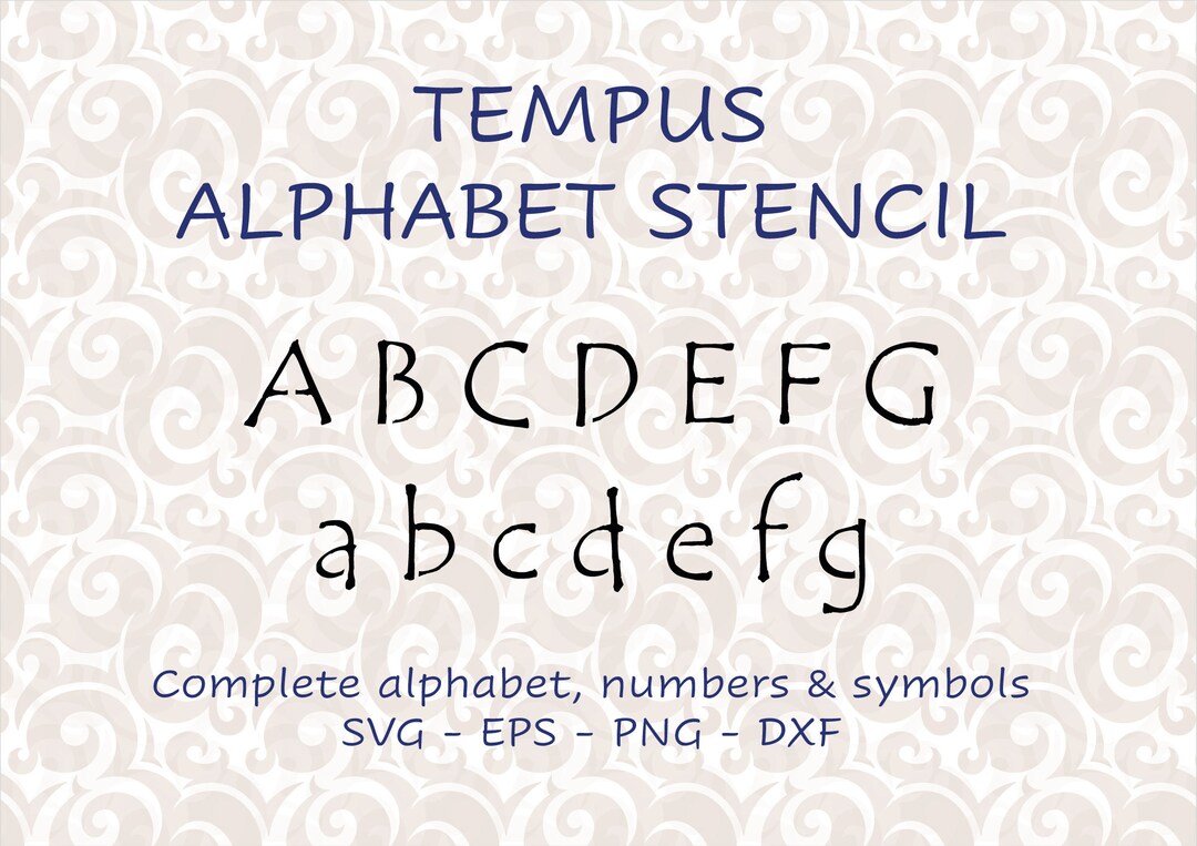 Alphabet Letter Stencil Vector Image SVG Files for Cutting - Etsy