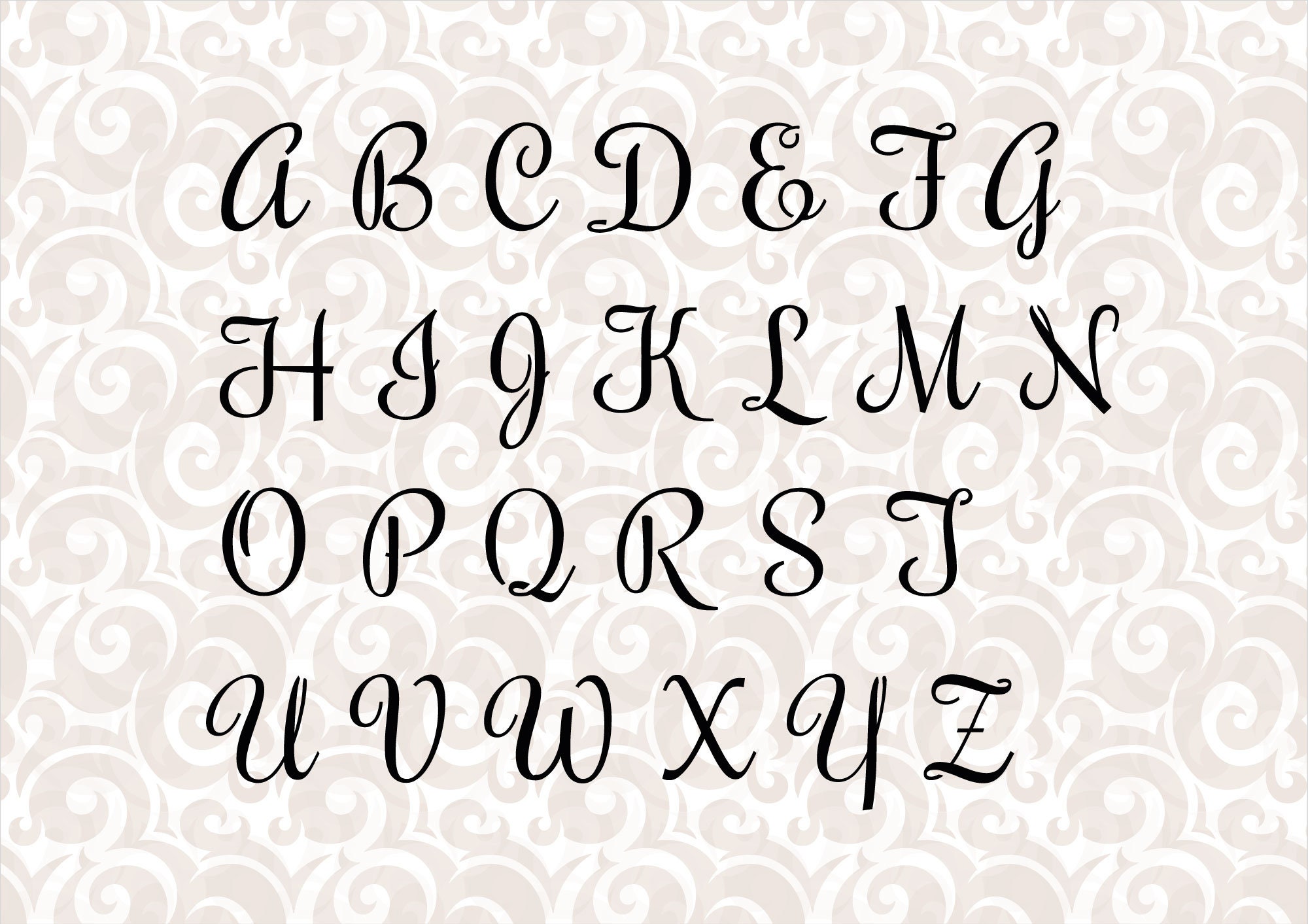 Alphabet Letter Stencil Vector Image SVG Files for Cutting - Etsy