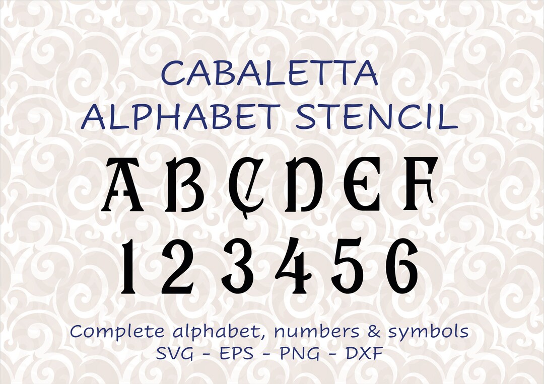 Alphabet Letter Stencil Vector Image SVG Files for Cutting - Etsy