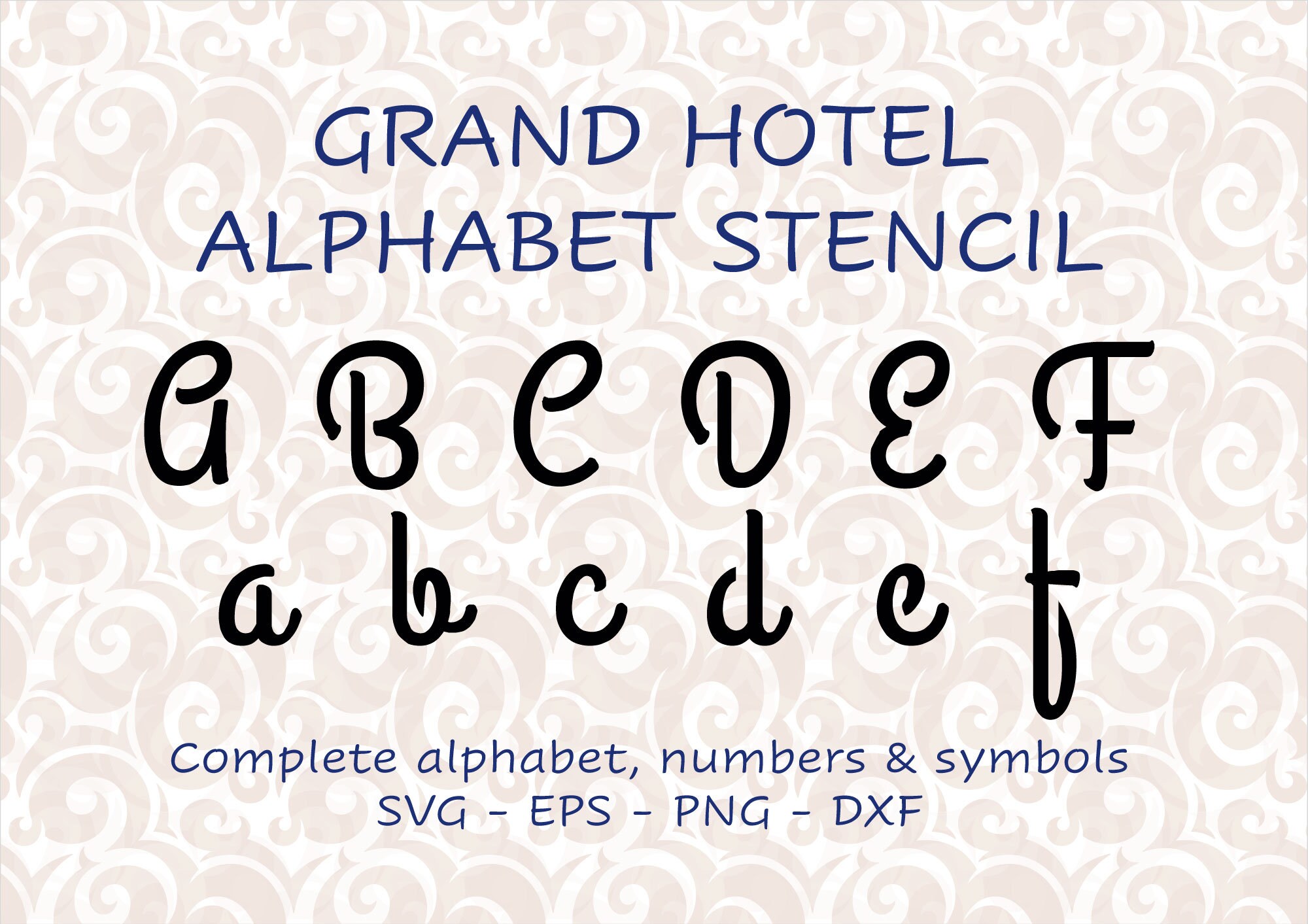 Alphabet Letter Stencil Vector Image SVG Files for Cutting - Etsy