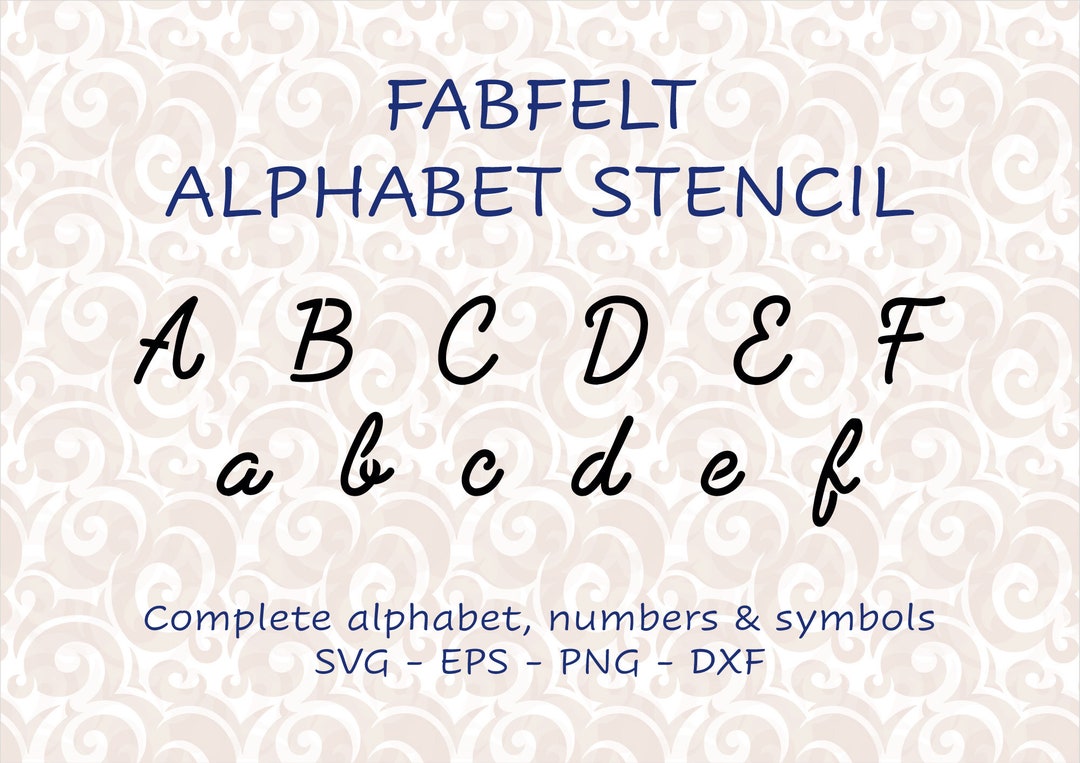 Alphabet Letter Stencil Vector Image SVG Files for Cutting Machines ...