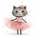 Cat and Mouse Clipart Wearing Tutus! Dancing Cat and Mouse 10 Different ...