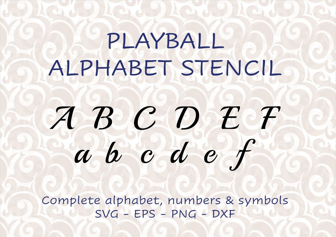 Alphabet Letter Stencil Vector Image SVG Files for Cutting Machines ...