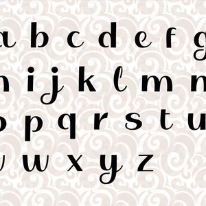 Bold Display Letter Vector Stencil With Complete Alphabet of Upper ...