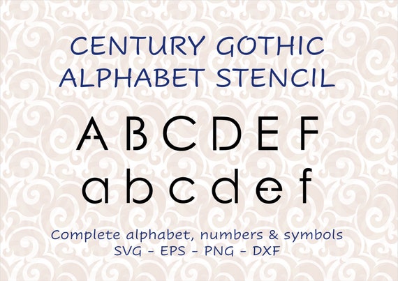 Alphabet Letter Stencil Vector Image SVG Files for Cutting | Etsy