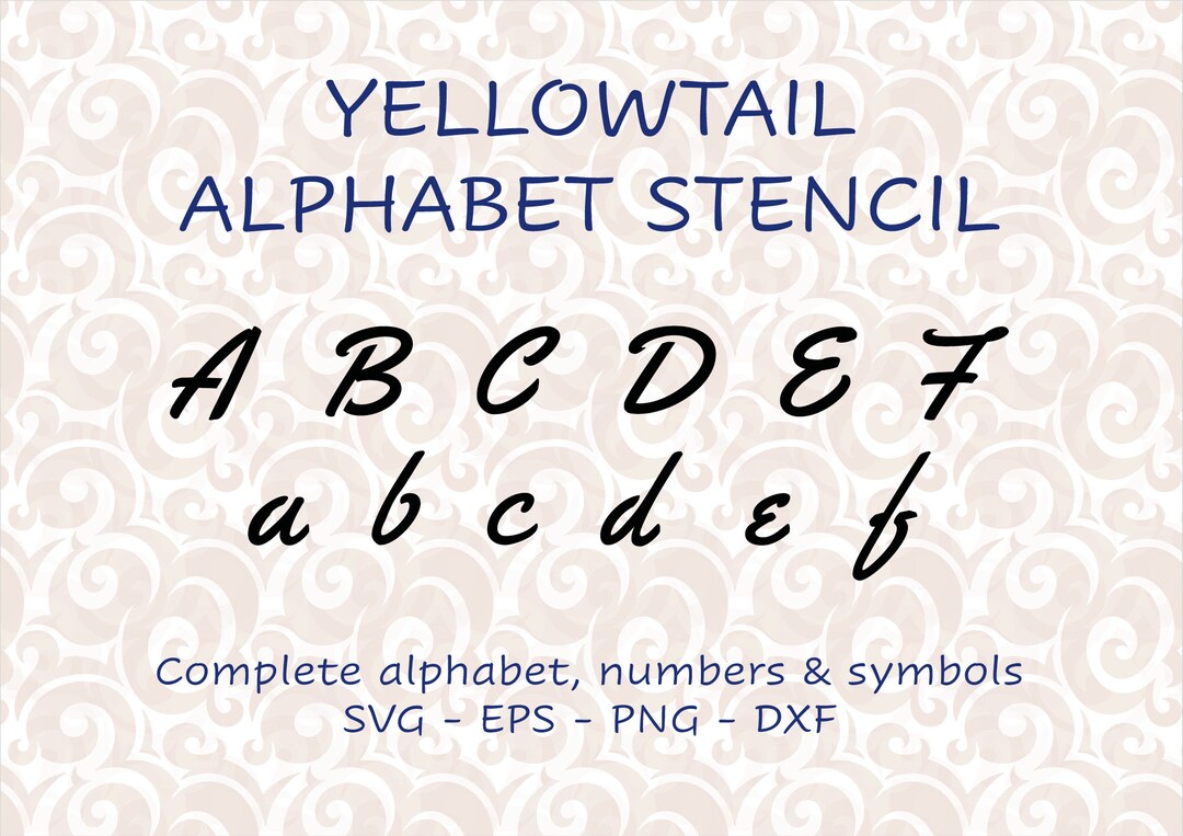 Alphabet Letter Stencil Vector Image SVG Files for Cutting Machines ...