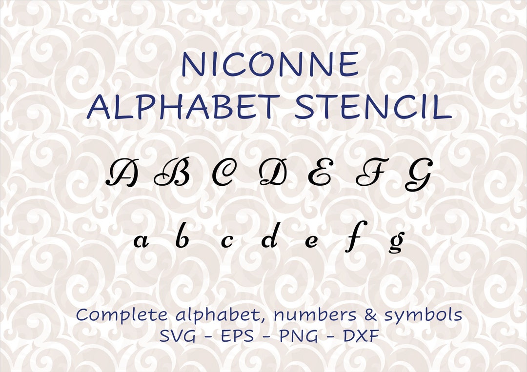 Alphabet Letter Stencil Vector Image SVG Files for Cutting Machines ...