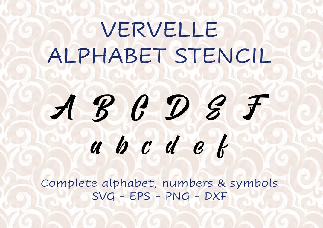 Alphabet Letter Stencil Vector Image SVG Files for Cutting - Etsy