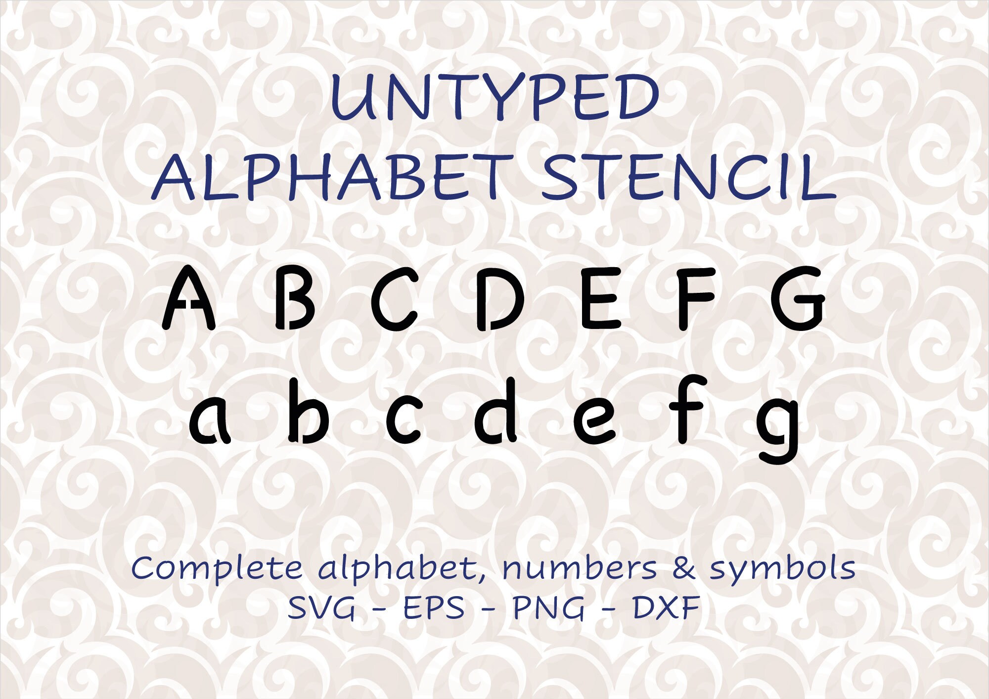 Alphabet Letter Stencil Vector Image SVG Files for Cutting - Etsy