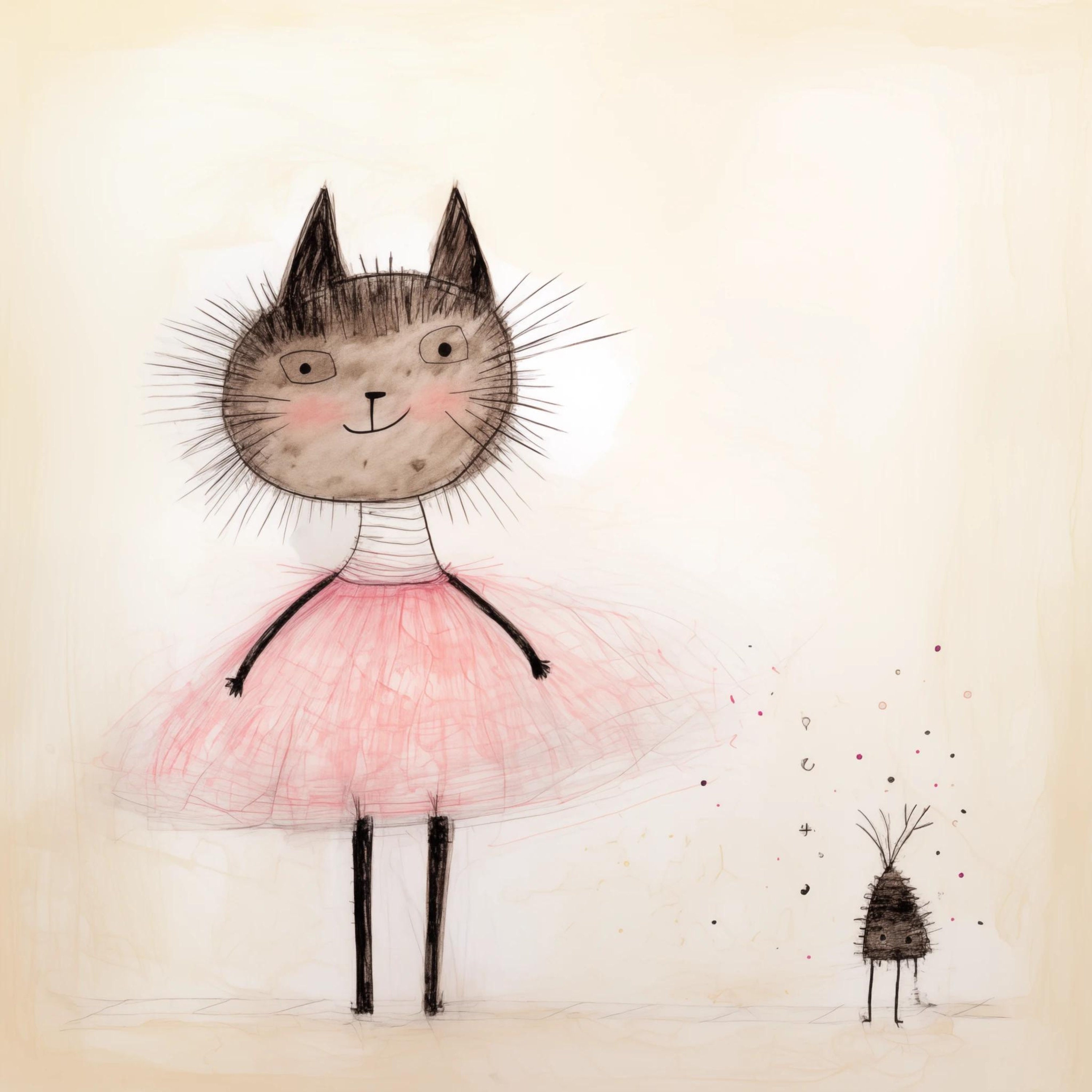 Cat and Mouse Clipart Wearing Tutus! Dancing Cat and Mouse 10 Different ...