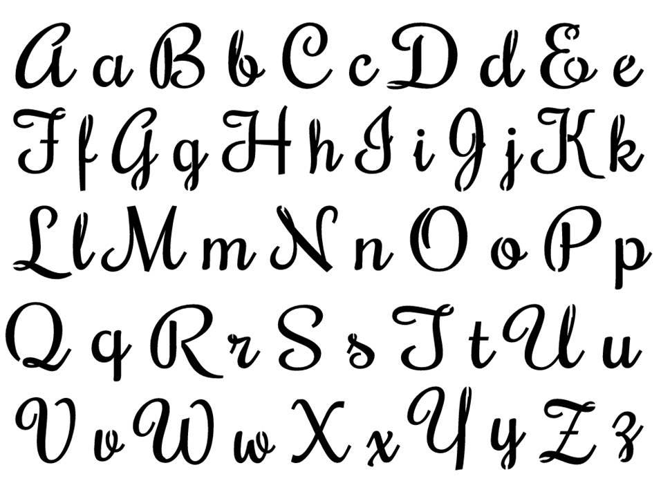 Alphabet Letter Stencil 138 A Z & Numbers Various Sizes - Etsy Australia