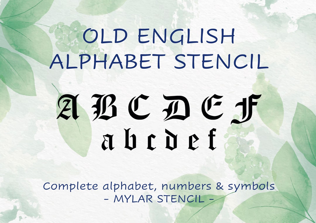 Bold Modern Mylar Letter Stencil Set Precision Cut With Complete ...