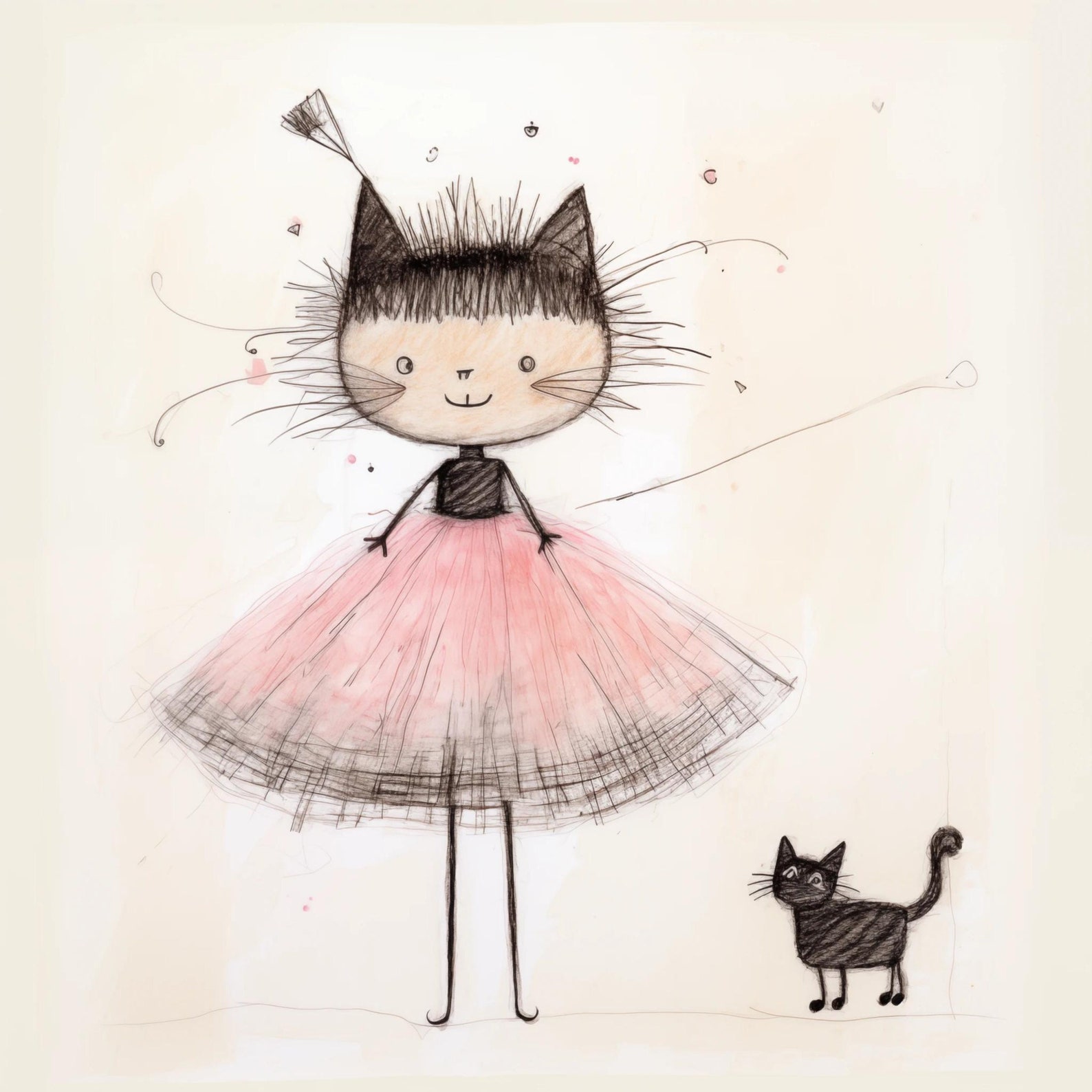 Cat and Mouse Clipart Wearing Tutus! Dancing Cat and Mouse 10 Different ...